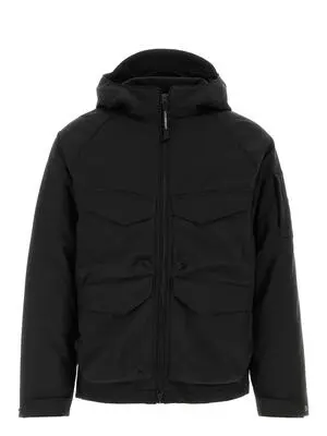 C.P. COMPANY Stretch Polyester Jacket - Black