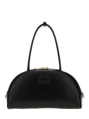 Miu Miu Leather Shoulder Bag - Black