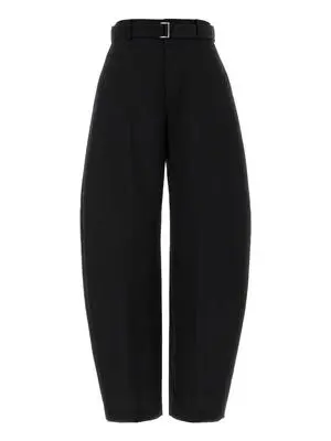 Sacai Twill Wide-leg Pant - Black