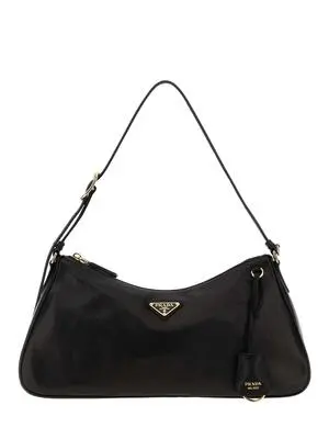 Prada Prada Women Black Nappa Leather Shoulder Bag Black