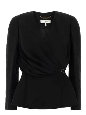 Chloé Crepe Top - Black