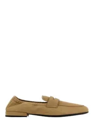 Prada Nabuk Shuffle Loafers - Brown