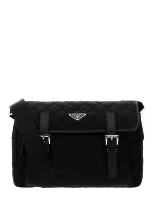 Prada Fabric Crossbody Bag - Black