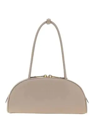 Miu Miu Dove Grey Leather Beau Shoulder Bag - Gray