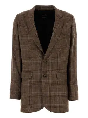 A.p.c. A.P.C. Embroidered Wool Annie Blazer Multicolor