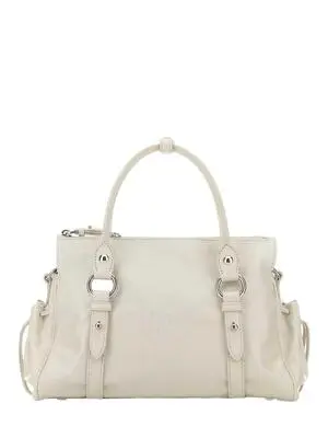 Miu Miu Leather Handbag - White
