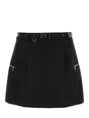 Prada Re-nylon Mini Skirt - Black
