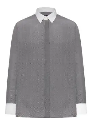 TOM FORD Tom Ford Men Silk Shirt With Graphic Print Multicolor