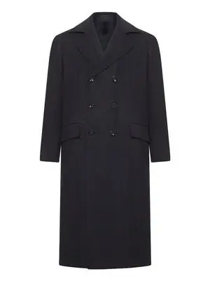 Kiton Mauro Long Cashmere Coat - Black