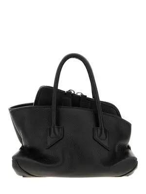 Attico THE ATTICO Leather Mini La Passeggiata Handbag Black