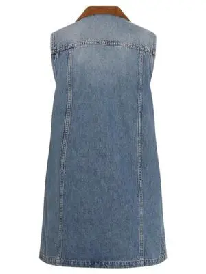 Versace Denim Stone Wash Dress - Blue