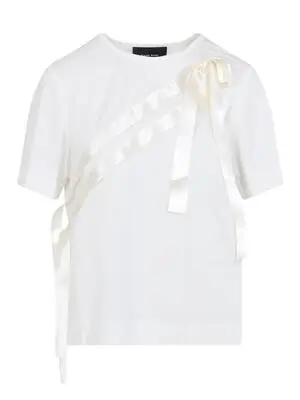 Simone Rocha Bow Sash Easy T-shirt - White