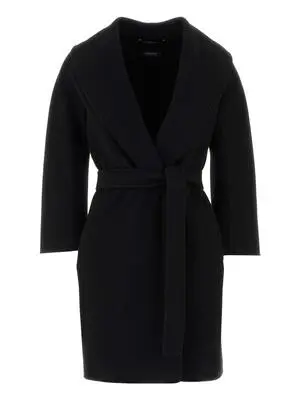 Max Mara Wool Messi Coat - Black