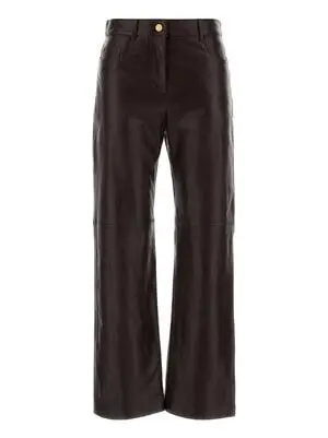 Max Mara Max Mara Lamb Leather Pants Brown