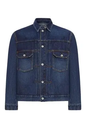 Sacai Cotton Denim Jacket - Blue
