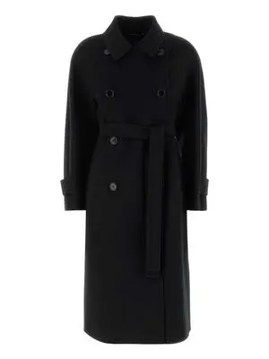 Max Mara Wool Samanta Coat - Black
