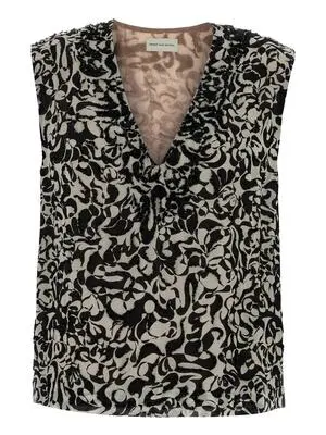DRIES VAN NOTEN Dries Van Noten Women Printed Crepe College Top