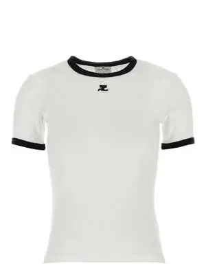 COURREGES Cotton T-shirt - White