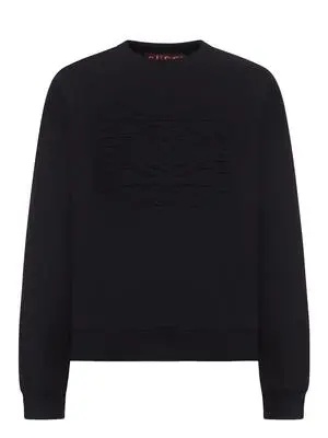 Gucci Brushed Cotton Jersey Sweatshirt With Logo - Black