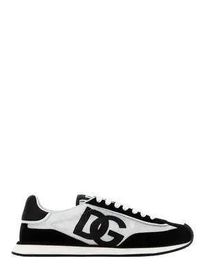 Dolce & Gabbana DOLCE & GABBANA Two-Tone Mesh And Suede DG Aria Sneakers Multicolor