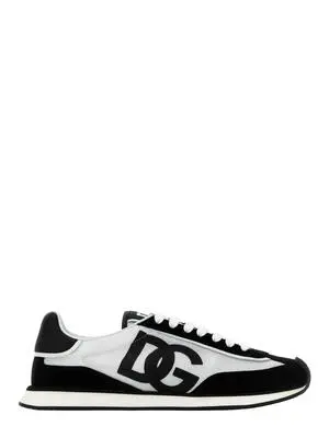 Dolce & Gabbana DOLCE & GABBANA Two-Tone Mesh And Suede DG Aria Sneakers Multicolor