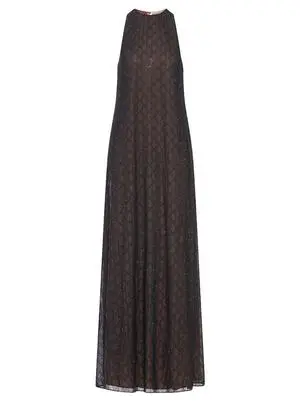 Gucci Silk Georgette Dress - Black