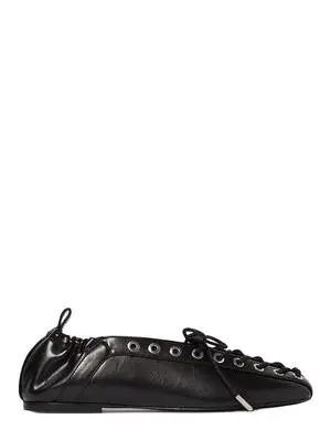 GANNI Oleatex Ballet Flats - Black