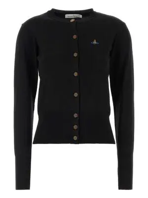VIVIENNE WESTWOOD VIVIENNE WESTWOOD Cotton Blend Bea Cardigan Black