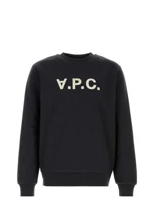 A.p.c. Stretch Cotton Sweatshirt - Black