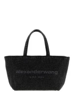 Alexander Wang ALEXANDER WANG Embellished Denim Punch Handbag Black