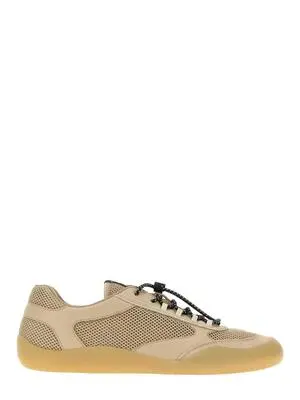 Prada PRADA Leather And Mesh Speedrock Sneakers Brown