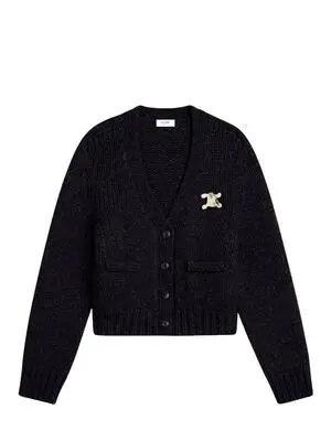 Celine Silk And Cashmere Cardigan - Black