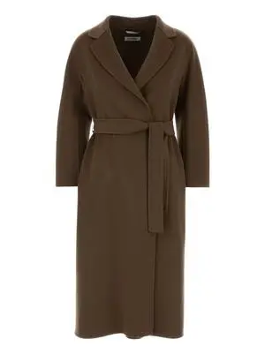 Max Mara S Mud Wool Esturia Coat - Brown