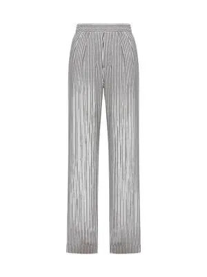 TOM FORD Striped Silk Trousers - Multicolor