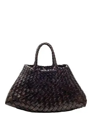 Dragon Diffusion Dragon Diffusion Women Santa Croce Small Brown Leather Bag Brown
