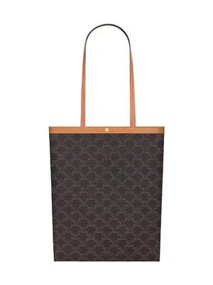 Celine Medium Flat Shopper In Triomphe Fabric - Multicolor