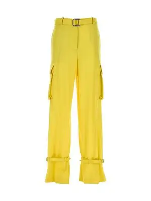 Attico Wool Cargo Pant - Yellow