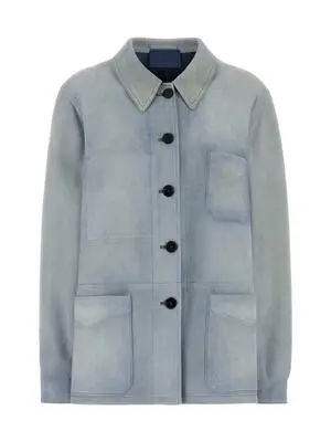 Prada Light Suede Jacket - Blue