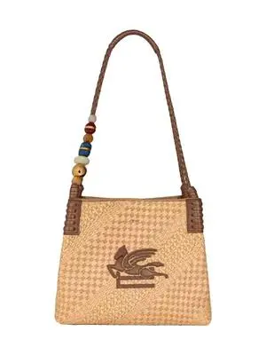 Etro Libra Small Raffia Shopping Bag - Brown