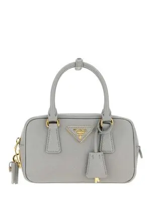 Prada Powder Leather Handbag - Blue