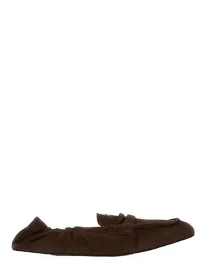Miu Miu Suede Loafers - Brown