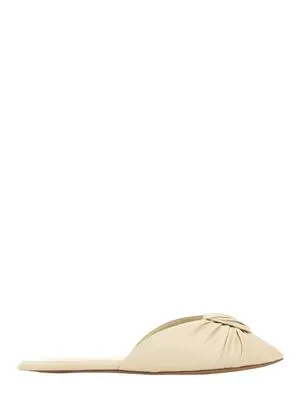 Chloé CHLOÉ Leather Suzie Slippers White