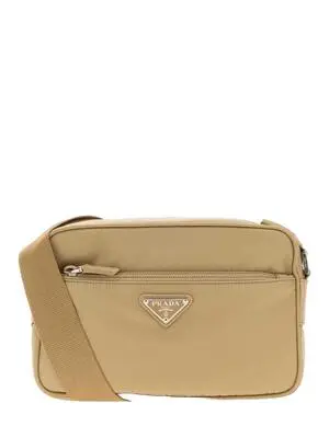 Prada Beige Re-nylon Crossbody Bag - Brown