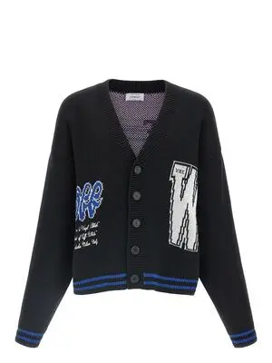 Off-White Glide Diag' Cardigan - Black