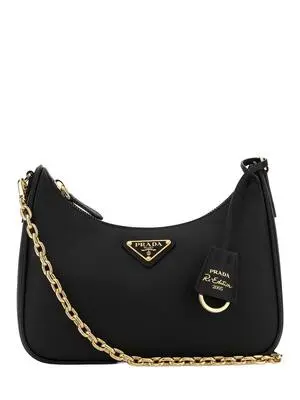 Prada Prada Women Black Leather Re-Edition 2005 Shoulder Bag Black