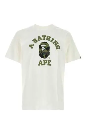 A BATHING APE Cotton 1st Camo T-shirt - White
