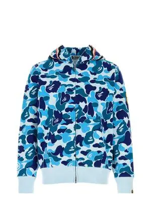 A BATHING APE Printed Cotton Abc Camo 2nd Shark Sweatshirt - Multicolor