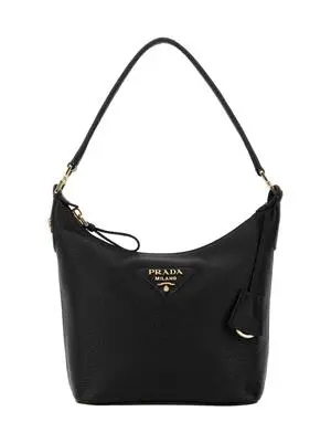 Prada Leather Shoulder Bag - Black