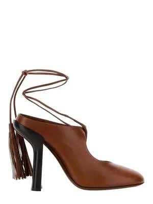 Dries Van Noten Leather Pumps - Brown