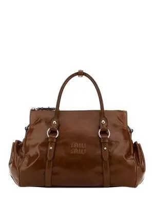 Miu Miu Leather Handbag - Brown